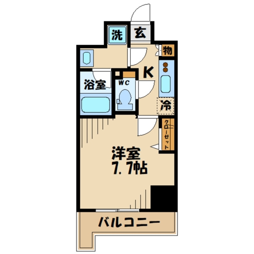MAXIV府中AZ 東京都府中市八幡町3丁目 (7.9万円／1K (洋室7.7 K)／26.01㎡)｜賃貸物件(賃貸マンション・アパート・一戸建て)の住宅情報・お部屋探しならYahoo!不動産