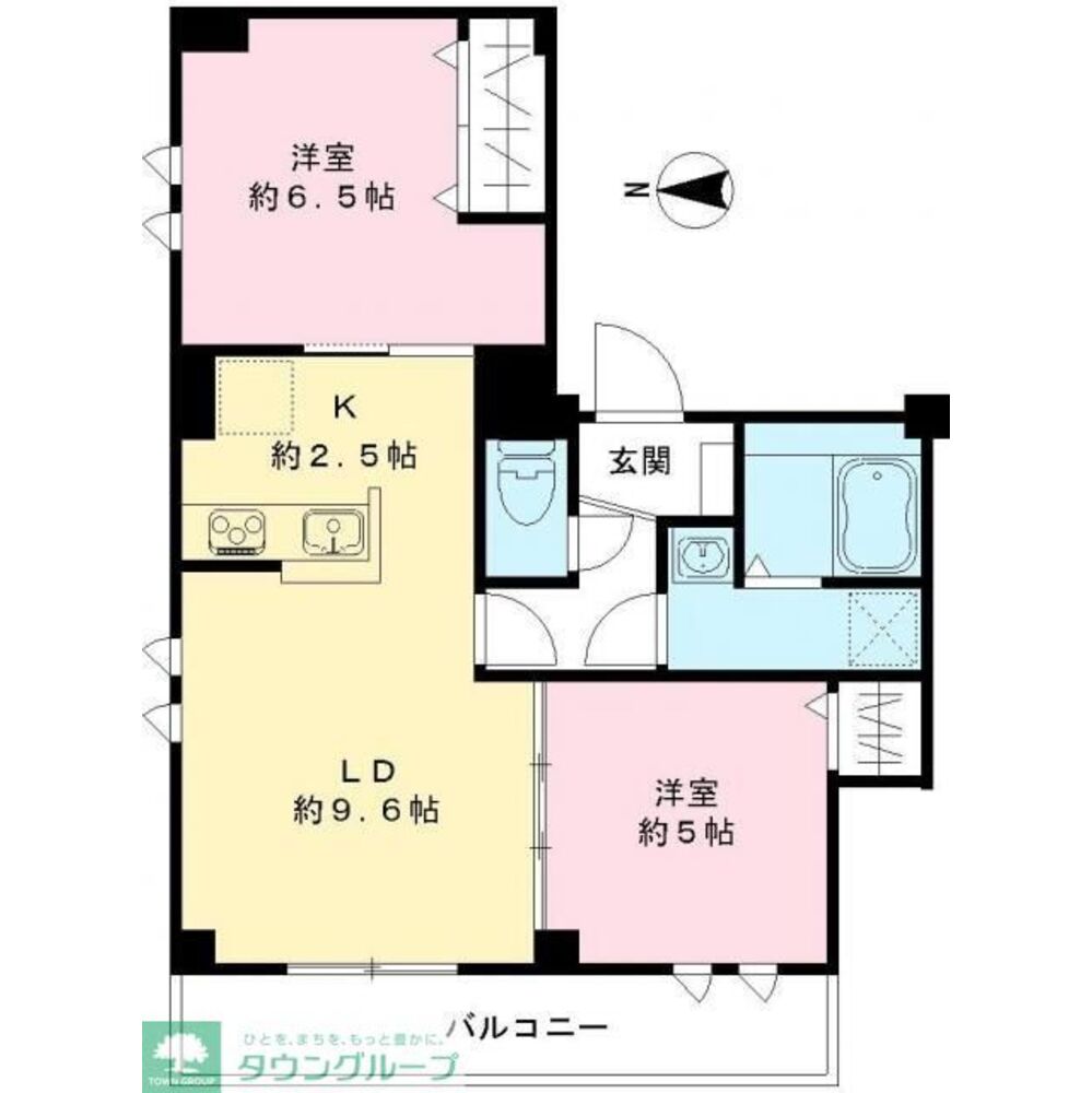 仮称ユアメゾン新蒲田(Nearly ZEH) 東京都大田区新蒲田2丁目 (19.2万円／2LDK (洋室5 洋室6.5 LDK12.1)／52.65㎡)｜賃貸物件(賃貸マンション・アパート ...