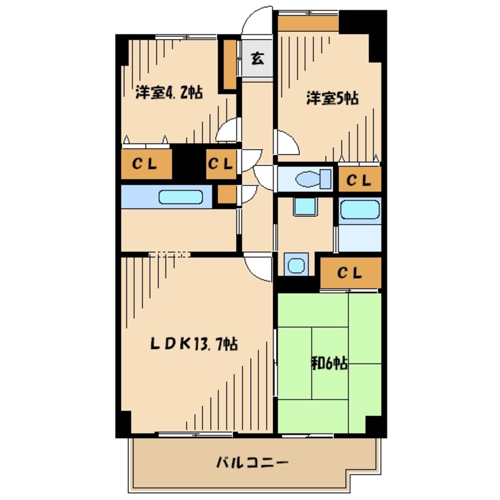 グレース代官3 神奈川県横浜市都筑区茅ケ崎南2丁目 (11万円／3LDK／60.59㎡)｜賃貸物件(賃貸マンション・アパート・一戸建て)の住宅情報・お部屋探しならYahoo!不動産