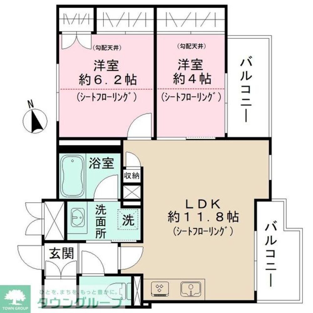 西武新宿線 下井草駅 地上3階建て 築1年未満 東京都杉並区下井草3丁目 (19.4万円／2LDK (洋室4 洋室6.2 LDK11.8)／51.1㎡)｜賃貸物件(賃貸マンション・アパート ...