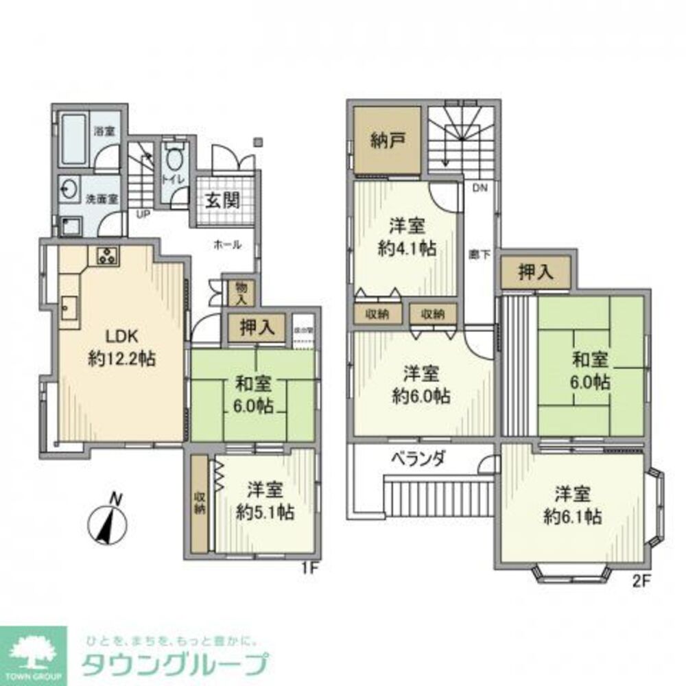 武蔵野線 東所沢駅 地上2階建て 築39年 埼玉県所沢市大字下安松 (17万円／6LDK (和室6 和室6 洋室4.1 洋室5.4 洋室6 他)／96.05㎡)｜賃貸物件(賃貸マンション ...
