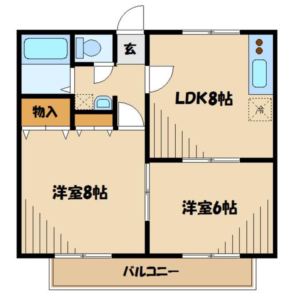 ヨークハウス 東京都町田市本町田 (6.5万円／2LDK (洋室6 洋室8 LDK8)／46.37㎡)｜賃貸物件(賃貸マンション・アパート・一戸建て)の住宅情報・お部屋探しならYahoo!不動産