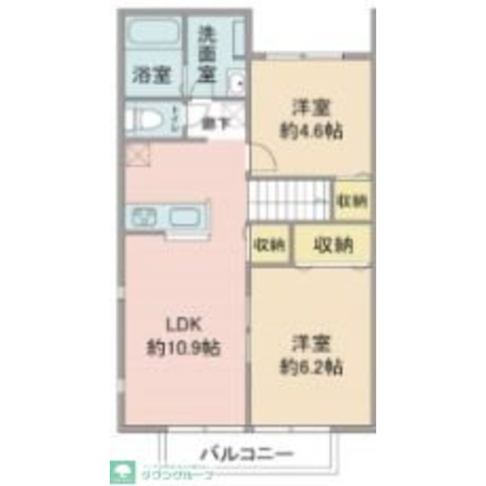 M．STAGEII 東京都小平市上水本町3丁目 (10.2万円／2LDK (洋室4.6 洋室6.2 LDK10.9)／53.94㎡)｜賃貸物件(賃貸マンション・アパート・一戸建て)の住宅情報 ...