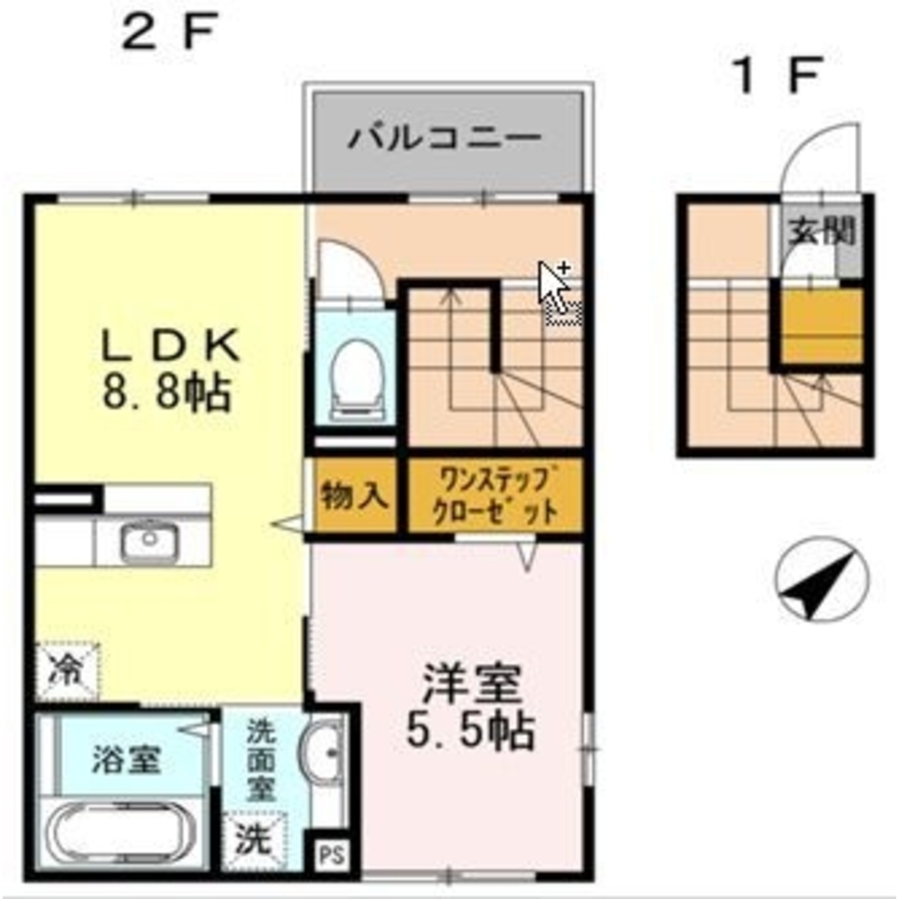 セジュールエスト参番館 神奈川県横浜市緑区長津田町 (10.3万円／1LDK (洋室5.5 LDK8.8)／35.41㎡)｜賃貸物件(賃貸マンション・アパート・一戸建て)の住宅情報・お部屋探し ...
