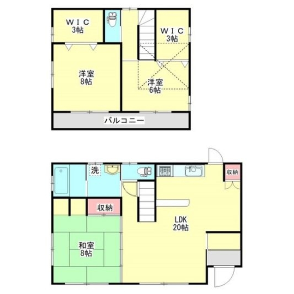 中神町戸建貸家 東京都昭島市中神町 (21.5万円／3LDK (和室8 洋室6 洋室8 LDK20)／101.84㎡)｜賃貸物件(賃貸マンション・アパート・一戸建て)の住宅情報・お部屋探しなら ...