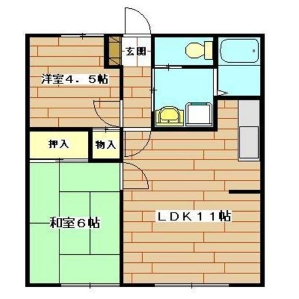 高崎線 上尾駅 地上2階建て 築30年 埼玉県上尾市本町6丁目 (5.4万円／2LDK／47.54㎡)｜賃貸物件(賃貸マンション・アパート・一戸建て)の住宅情報・お部屋探しならYahoo!不動産