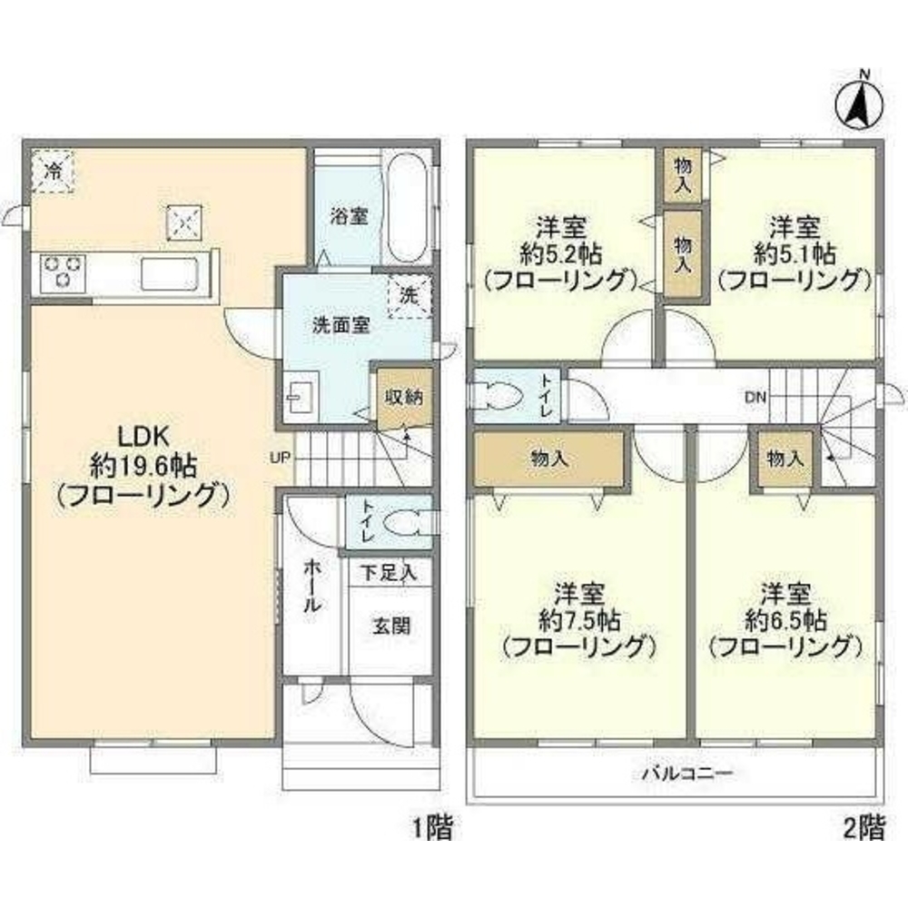 Koletあきる野＃03 東京都あきる野市草花 (15万円／4LDK (洋室4.5 洋室5.1 洋室5.2 洋室6.5 他)／100.19㎡)｜賃貸物件(賃貸マンション・アパート・一戸建て)の ...