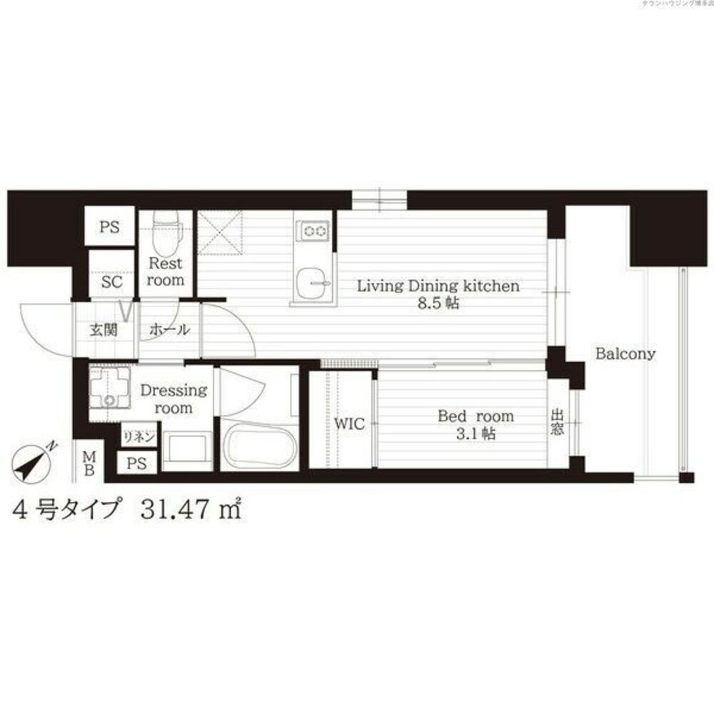 アプリークス平尾山荘通り 福岡県福岡市中央区平尾2丁目 (7.6万円／1LDK (LDK3.1 LDK8.5)／31.47㎡)｜賃貸物件(賃貸マンション・アパート・一戸建て)の住宅情報・お ...