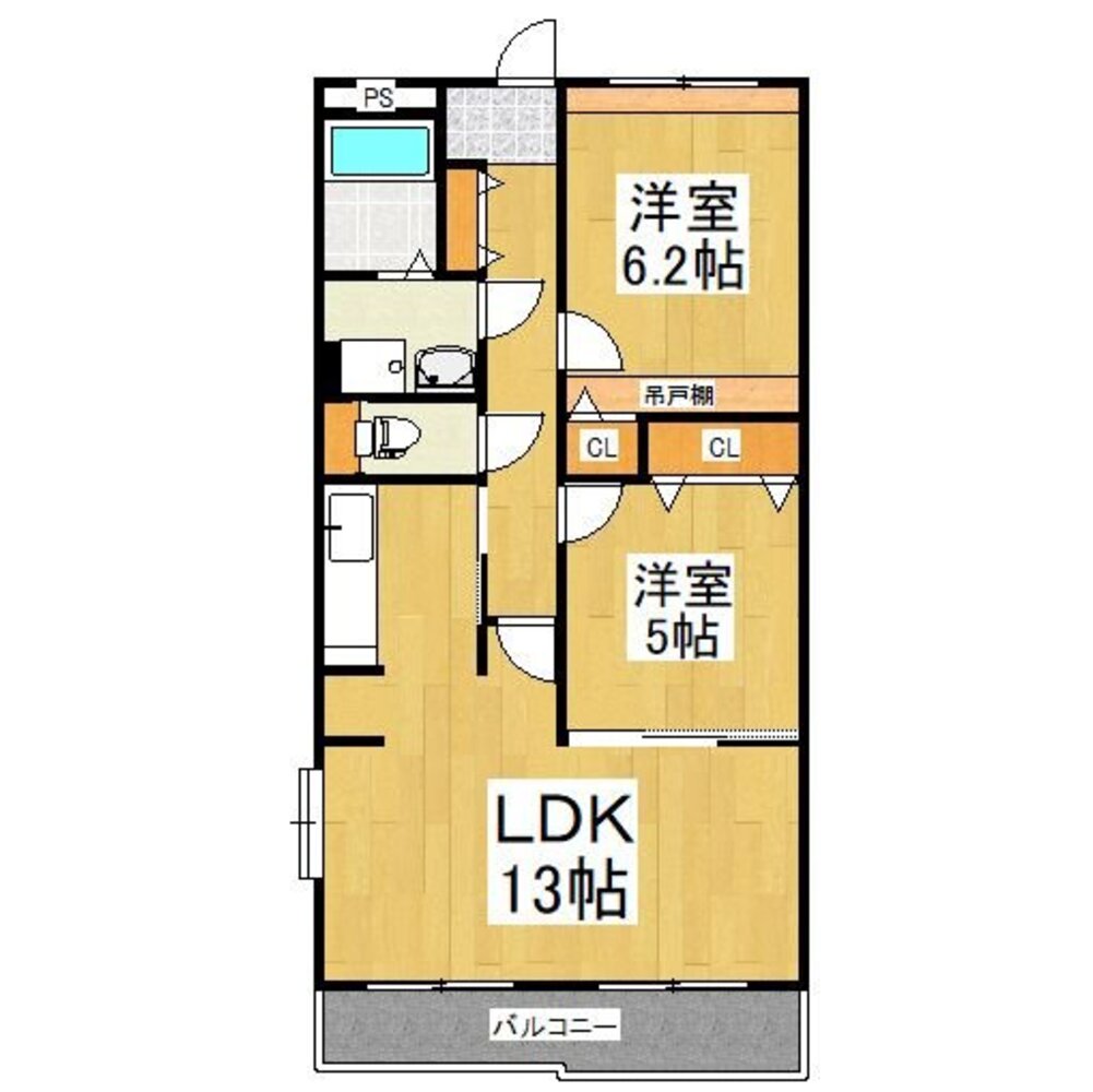 Grace Garden A 東京都東村山市久米川町3丁目 (10.7万円／2LDK (洋室5 洋室6.2 LDK13)／55.96㎡)｜賃貸物件(賃貸マンション・アパート・一戸建て)の住宅 ...