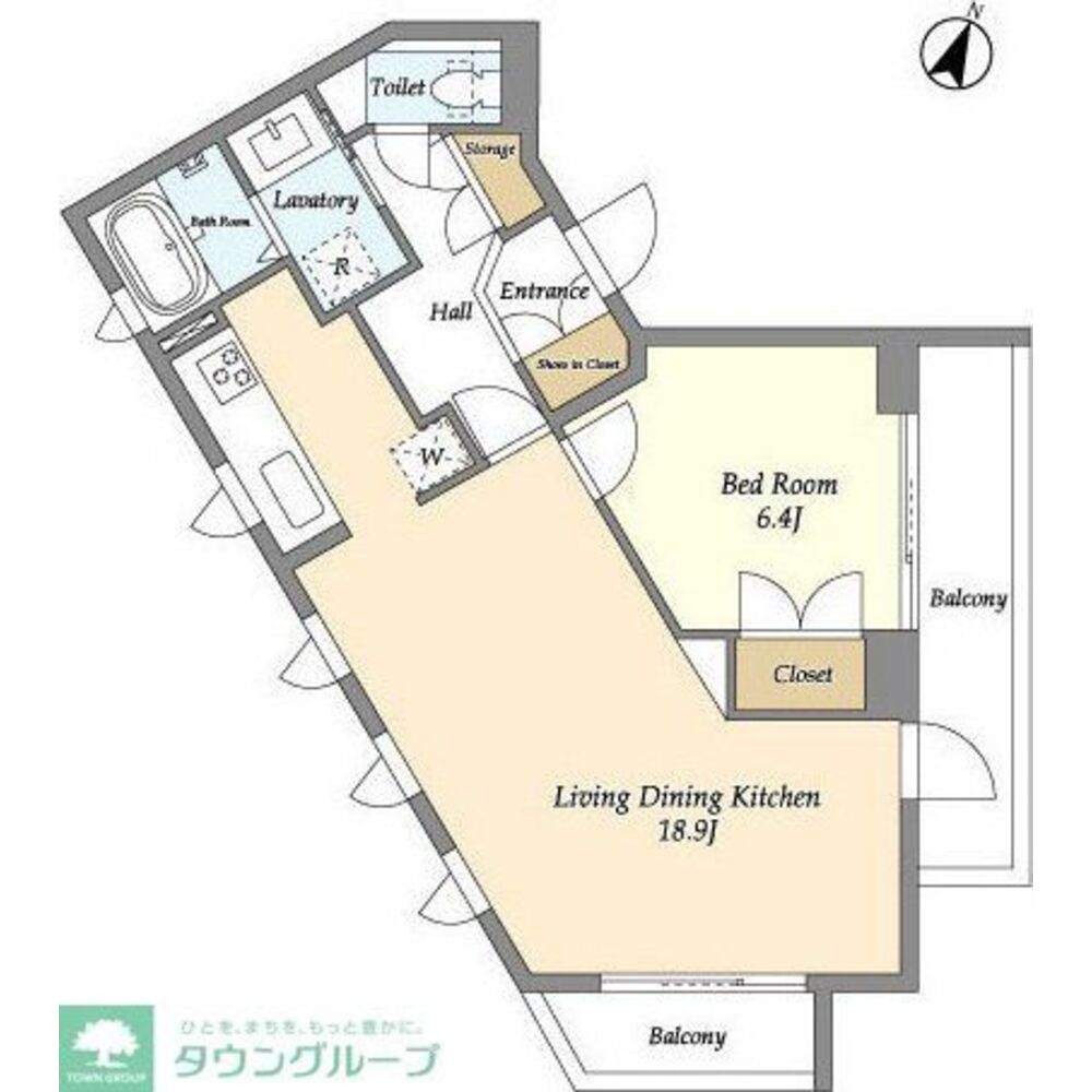 エステート代田橋 東京都世田谷区大原2丁目 (27.6万円／1LDK (洋室6.4 LD15 K3.9)／58.68㎡)｜賃貸物件(賃貸マンション・アパート・一戸建て)の住宅情報・お部屋探し ...