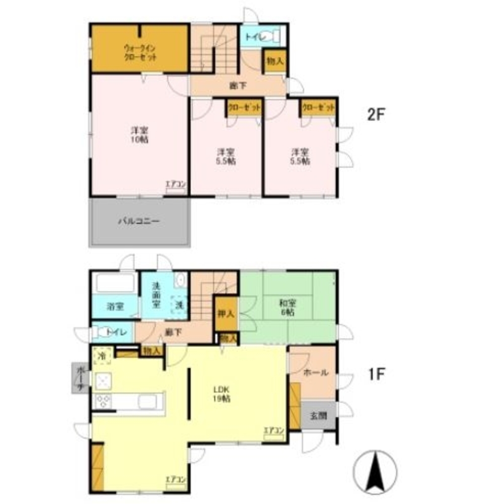 東武東上線 高坂駅 地上2階建て 築13年 埼玉県東松山市あずま町2丁目 (15万円／4LDK (和室6 洋室5.5 洋室5.5 洋室10 LDK19)／118.73㎡)｜賃貸物件(賃貸 ...