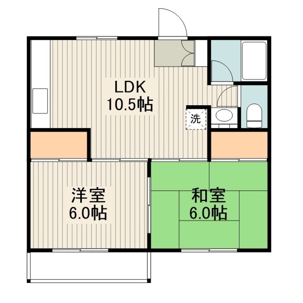 M2ハイツ 東京都武蔵野市境4丁目 (9.8万円／2LDK (和室6 洋室6 LDK10.5)／45.36㎡)｜賃貸物件(賃貸マンション・アパート・一戸建て)の住宅情報・お部屋探しなら ...