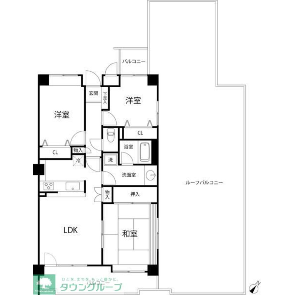 T’s garden柏 千葉県柏市富里3丁目 (10.5万円／3LDK (和室6 洋室4.4 洋室6 LDK10.9)／72.1㎡)｜賃貸物件(賃貸マンション・アパート・一戸建て)の住宅情報 ...