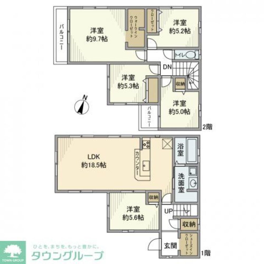 つくしが丘戸建 千葉県柏市つくしが丘1丁目 (22万円／5LDK (洋室5 洋室5.2 洋室5.3 洋室5.6 洋室9.7 他)／114.27㎡)｜賃貸物件(賃貸マンション・アパート・一戸建て ...