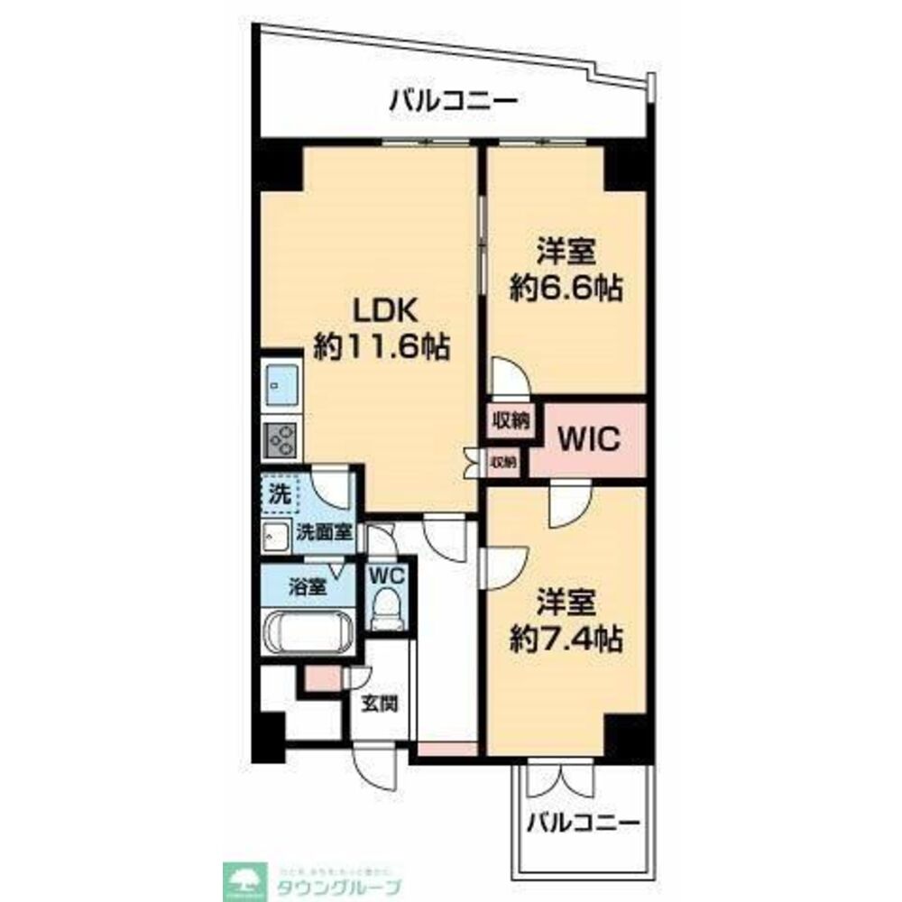 ISM八王子 東京都八王子市八幡町 (12.3万円／2LDK (洋室6.6 洋室7.4 LDK11.6)／60.9㎡)｜賃貸物件(賃貸マンション・アパート・一戸建て)の住宅情報・お部屋探しなら ...