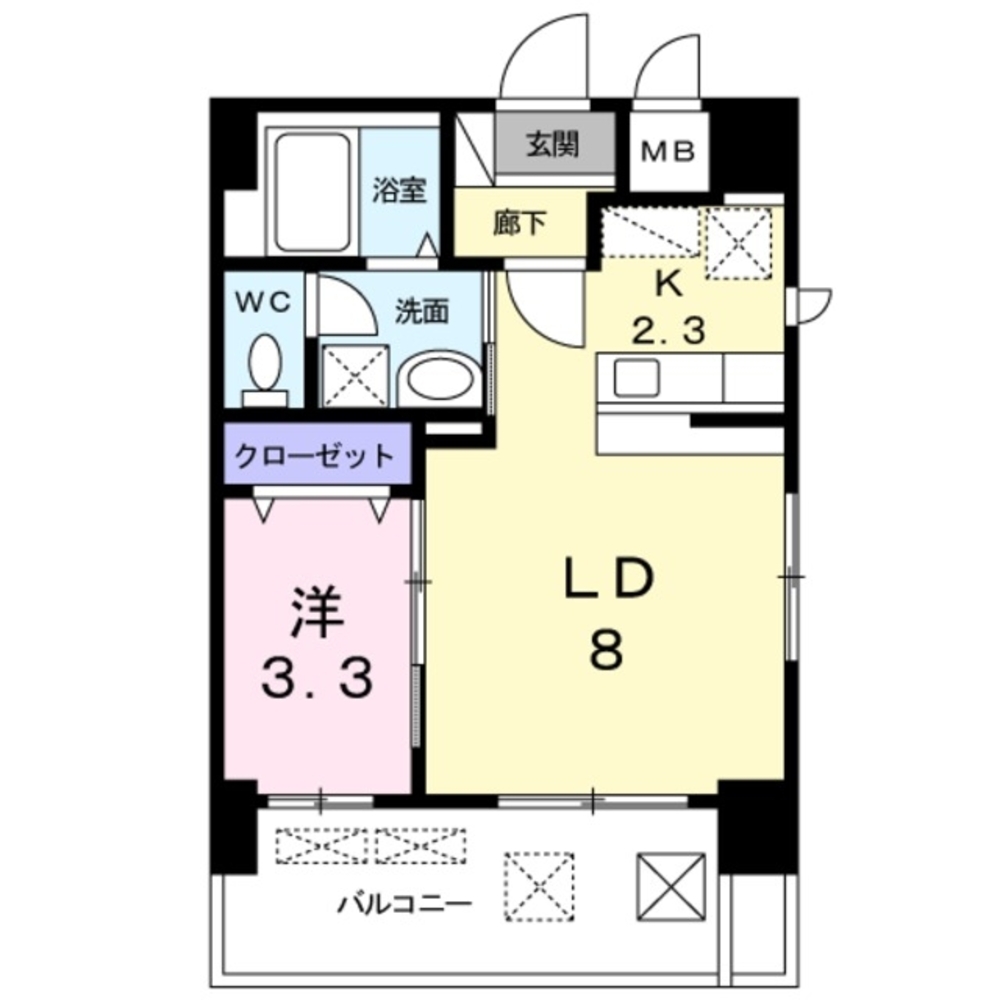 ボヌール高砂 福岡県福岡市中央区高砂1丁目 (7.9万円／1LDK (洋室3.3 LDK10.3)／34.77㎡)｜賃貸物件(賃貸マンション・アパート・一戸建て)の住宅情報・お部屋探しなら ...