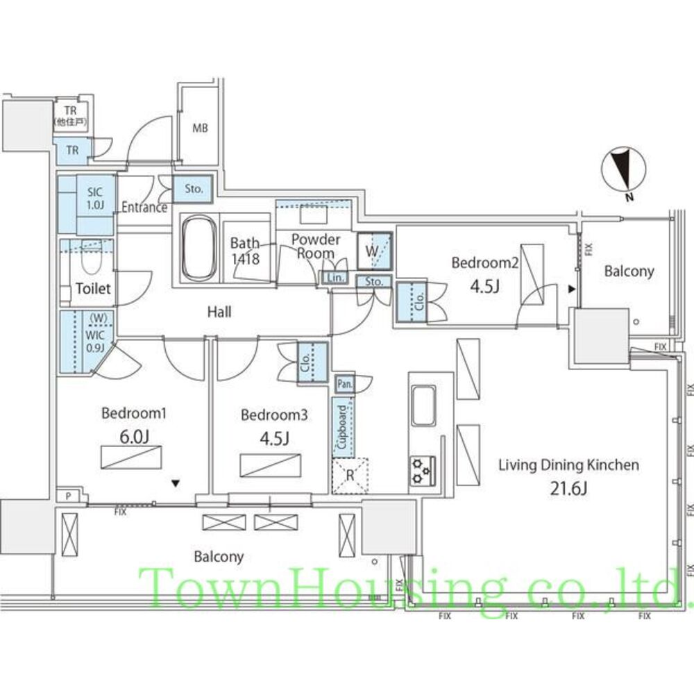 パークコート浜離宮ザタワー 東京都港区浜松町1丁目 (73万円／3LDK／81.28㎡)｜賃貸物件(賃貸マンション・アパート・一戸建て)の住宅情報・お部屋探しならYahoo!不動産