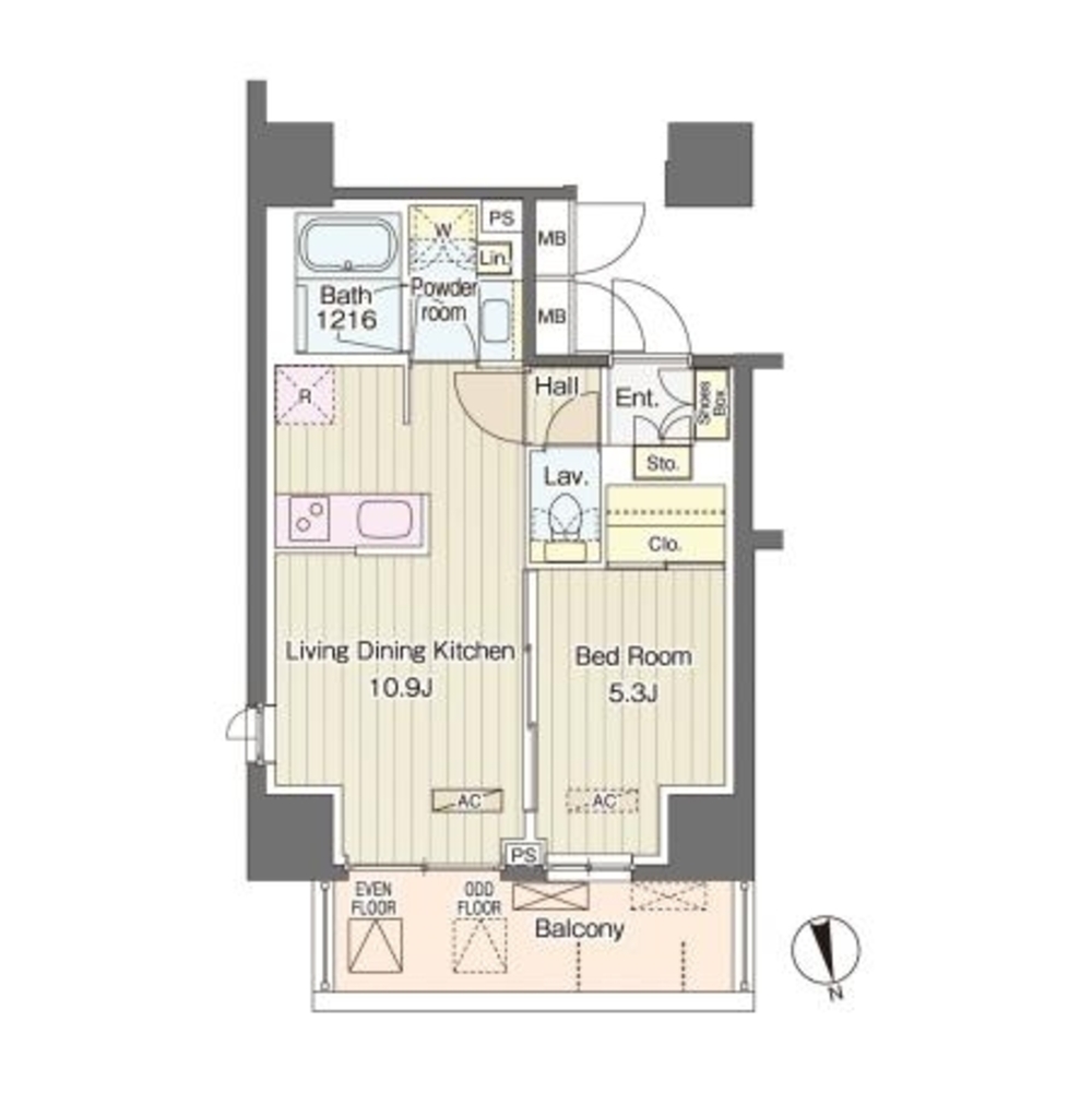 ヴェルデコート西新宿 東京都新宿区西新宿8丁目 (18.4万円／1LDK (洋室5.3 LDK10.9)／38.91㎡)｜賃貸物件(賃貸マンション・アパート・一戸建て)の住宅情報・お部屋探し ...