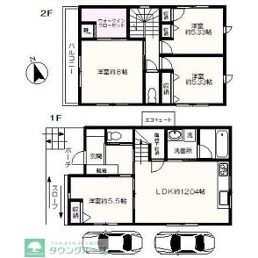 中央本線（JR東日本） 国分寺駅 地上2階建て 築1年未満 東京都府中市天神町3丁目 (27万円／4LDK (洋室5.3 洋室5.3 洋室8 LDK12)／93.35㎡)｜賃貸物件(賃貸 ...