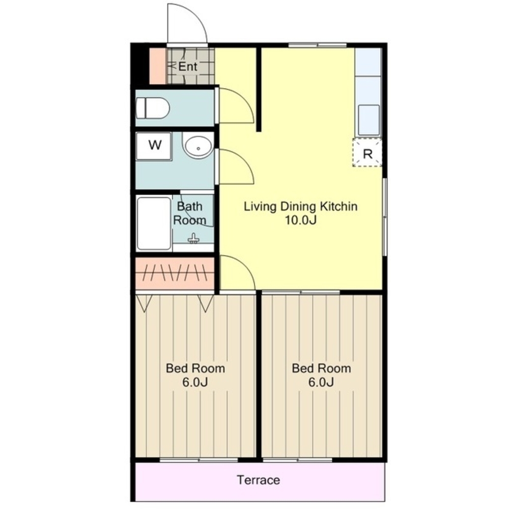 イースタンパレ・ハシバ 神奈川県相模原市緑区日連 (5.3万円／2LDK (洋室6 洋室6 LDK10)／49.68㎡)｜賃貸物件(賃貸マンション・アパート・一戸建て)の住宅情報・お部屋探し ...