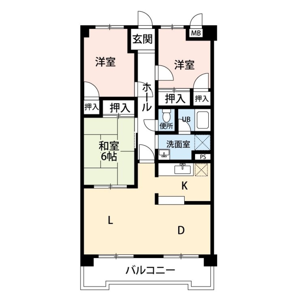 メゾンパーク常盤平 千葉県松戸市常盤平1丁目 (8万円／3LDK／75.07㎡)｜賃貸物件(賃貸マンション・アパート・一戸建て)の住宅情報・お部屋探しならYahoo!不動産