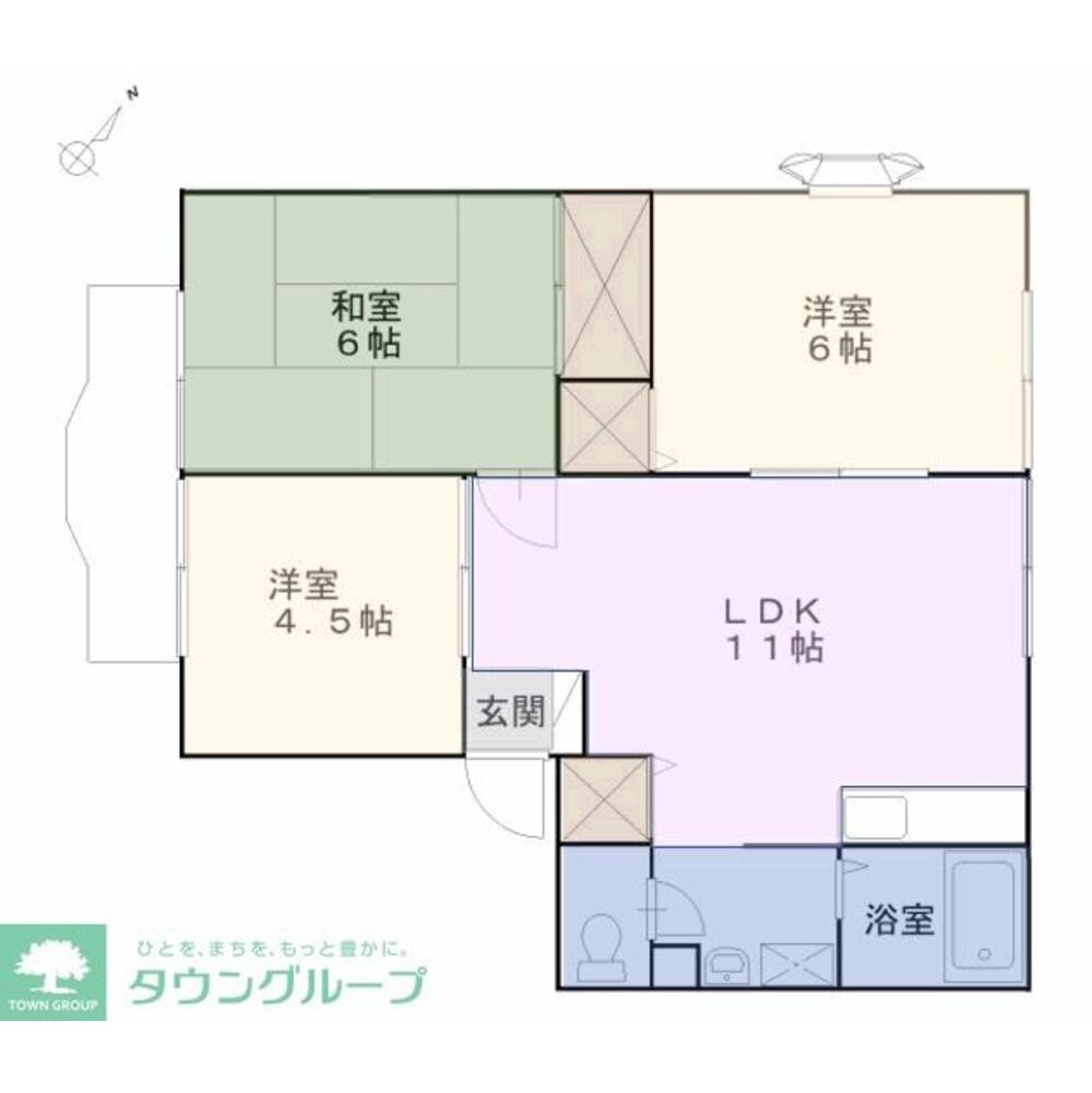つくばエクスプレス 南流山駅 地上2階建て 築33年 千葉県流山市南流山5丁目 (7.4万円／3LDK／57.23㎡)｜賃貸物件(賃貸マンション・アパート・一戸建て)の住宅情報・お部屋探しなら ...