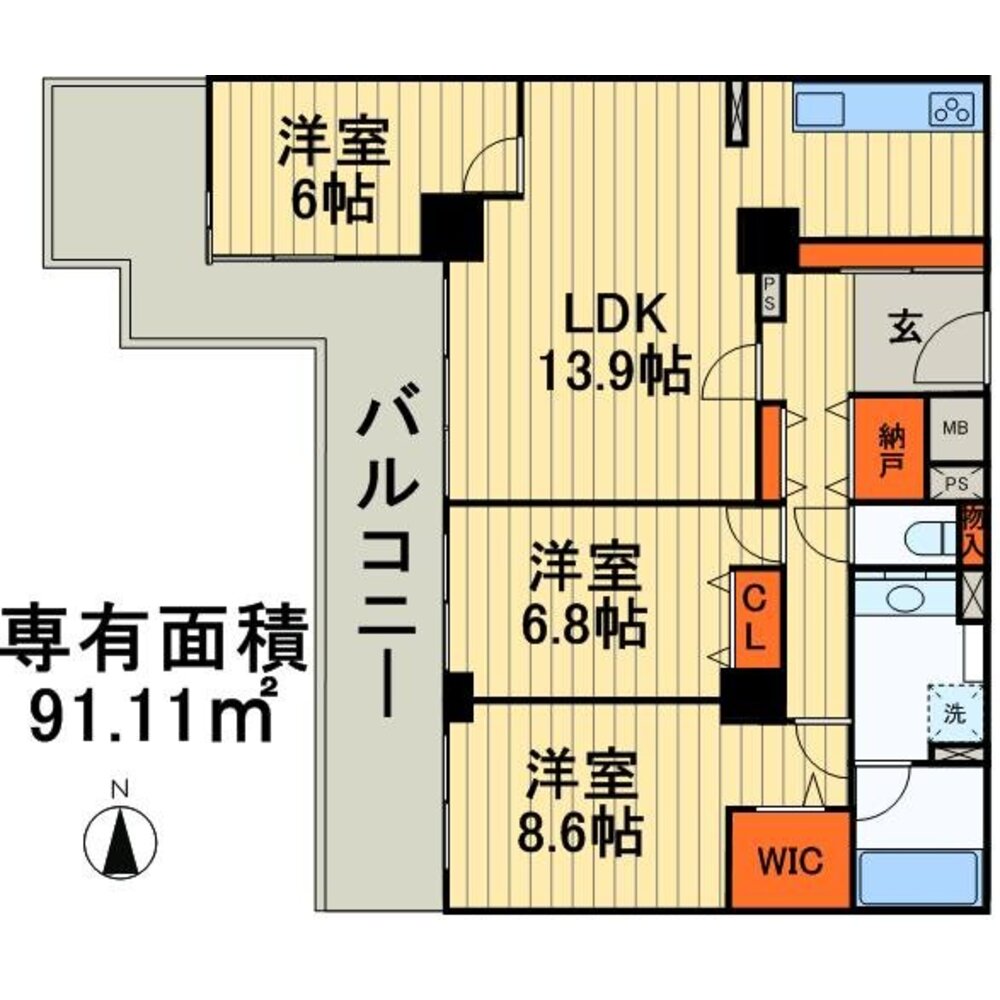 京成本線 京成関屋駅 地上30階建て 築35年 東京都足立区千住曙町 (20万円／2LDK (洋室6 洋室6.8 洋室8.6 LDK13.9)／91.11㎡)｜賃貸物件(賃貸マンション ...