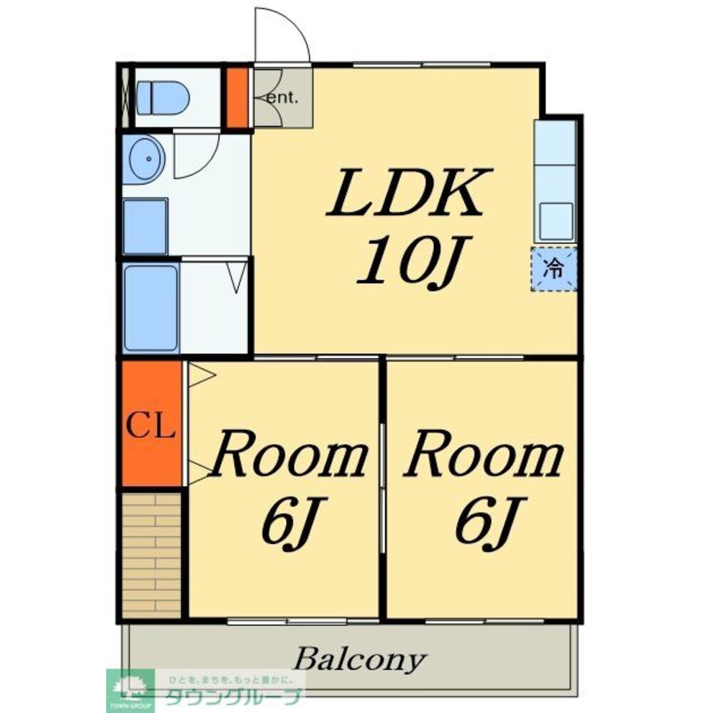 東京メトロ東西線 原木中山駅 地上3階建て 築31年 千葉県市川市原木3丁目 (7.7万円／2LDK (洋室6 洋室6 LDK10)／44.5㎡)｜賃貸物件(賃貸マンション・アパート・一戸建て ...
