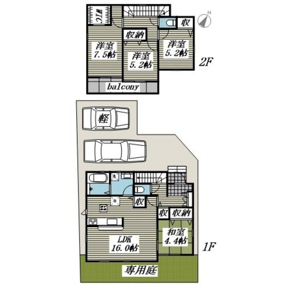 Sumai-to西多摩郡瑞穂町 東京都西多摩郡瑞穂町むさし野2丁目 (15万円／4LDK (和室4.4 洋室5.2 洋室5.2 洋室7.5 LDK16)／95.92㎡)｜賃貸物件(賃貸 ...
