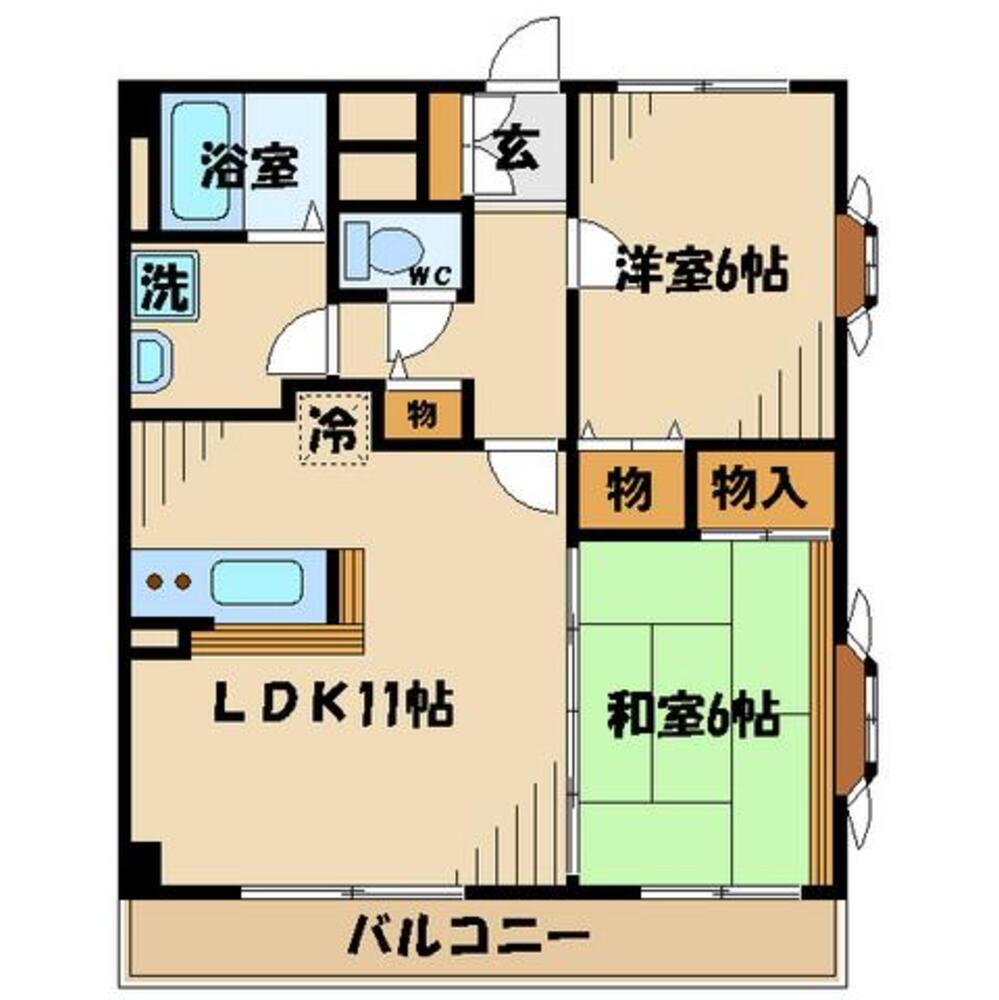 クレイル南豊田 東京都日野市豊田2丁目 (10万円／2LDK (和室6 洋室6 LDK11)／55.71㎡)｜賃貸物件(賃貸マンション・アパート・一戸建て)の住宅情報・お部屋探しならYahoo!不動産