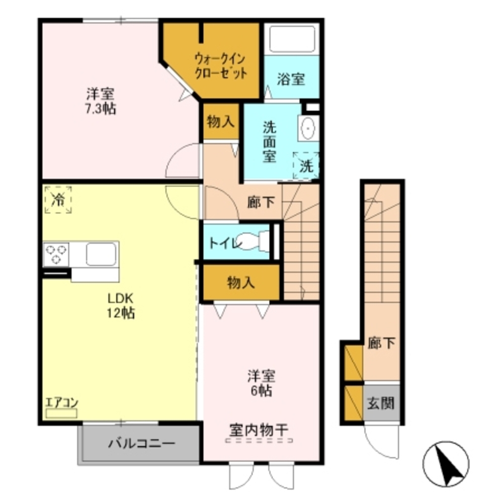 京浜東北線 浦和駅 地上2階建て 築12年 埼玉県さいたま市緑区原山1丁目 (10.5万円／2LDK (洋室 洋室 LDK)／66.97㎡)｜賃貸物件(賃貸マンション・アパート・一戸建て)の ...
