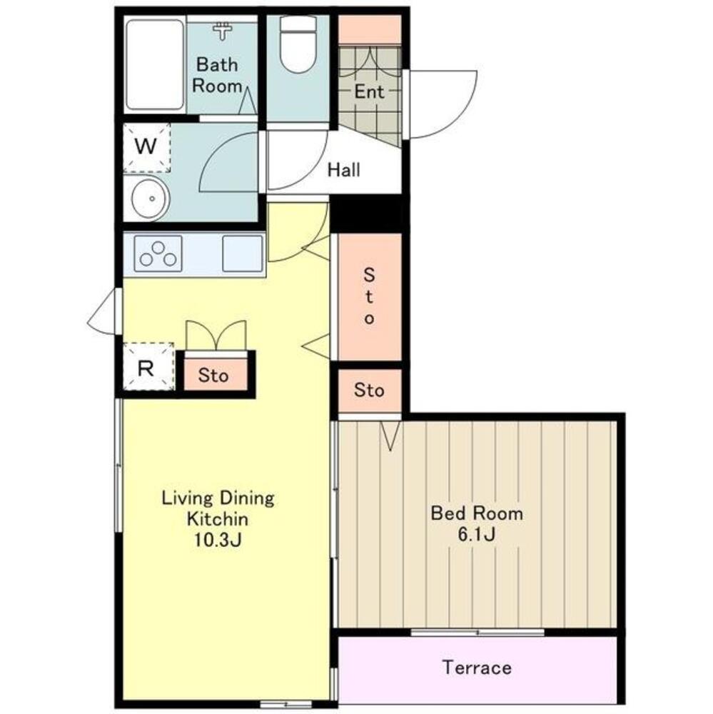 I－COURT 東京都日野市東豊田1丁目 (8万円／1LDK (洋室6.1 LDK10.3)／41.68㎡)｜賃貸物件(賃貸マンション・アパート・一戸建て)の住宅情報・お部屋探しならYahoo!不動産