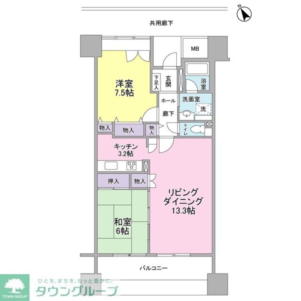 アーバンライフ月島駅前ウエスト 東京都中央区月島2丁目 (25.08万円／2LDK (和室6 洋室7.5 LDK16.5)／71.15㎡)｜賃貸物件(賃貸マンション・アパート・一戸建て)の住宅 ...