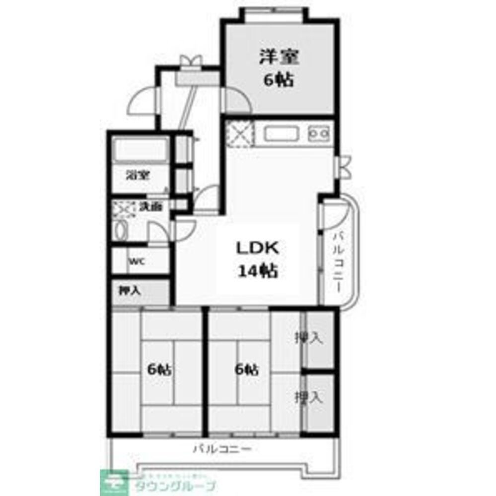 佐伯レジデンス 埼玉県さいたま市大宮区大成町3丁目 (8.4万円／3LDK (和室6 和室6 洋室6 LDK14)／71.51㎡)｜賃貸物件(賃貸マンション・アパート・一戸建て)の住宅情報・お ...