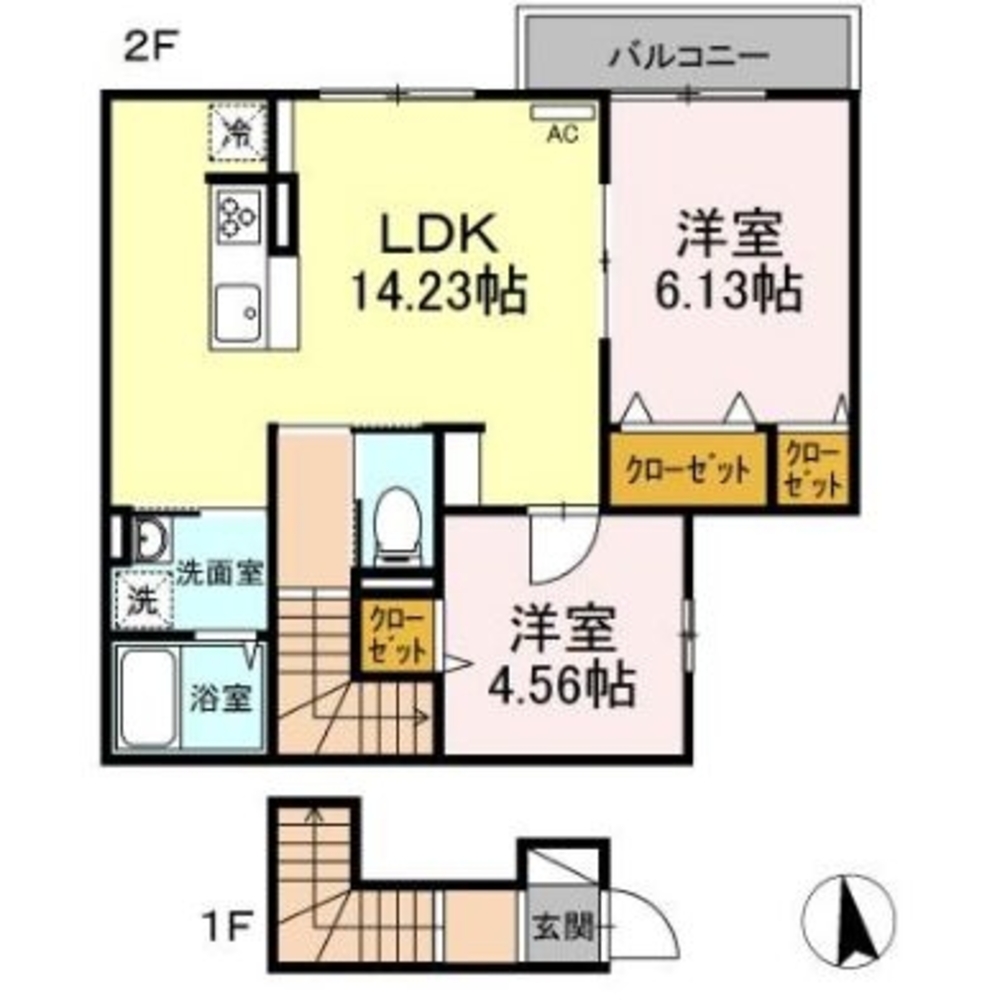 アナシエ和泉B 東京都杉並区和泉4丁目 (17.5万円／2LDK (洋室6.1 LDK4.5 LDK14.2)／59.98㎡)｜賃貸物件(賃貸マンション・アパート・一戸建て)の住宅情報・お ...