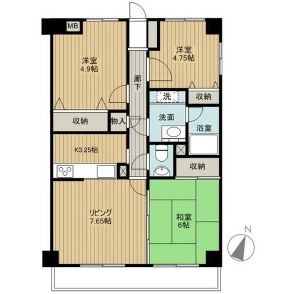 ヌーベルヴィラII 東京都八王子市みなみ野3丁目 (11.8万円／3LDK (和室6 洋室4.7 洋室4.9 LDK10.9)／60㎡)｜賃貸物件(賃貸マンション・アパート・一戸建て)の住宅 ...