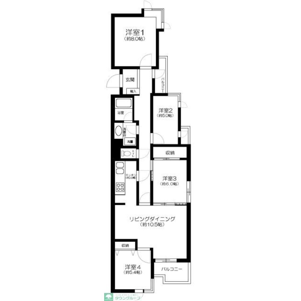 グローリア初穂大倉山 神奈川県横浜市港北区大豆戸町 (20.5万円／4LDK／90.44㎡)｜賃貸物件(賃貸マンション・アパート・一戸建て)の住宅情報・お部屋探しならYahoo!不動産