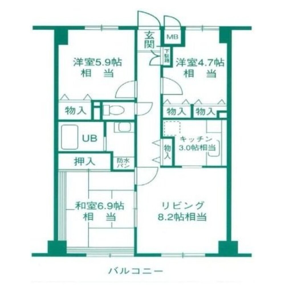 セザンつくし野 千葉県我孫子市つくし野7丁目 (7.5万円／3LDK／65.43㎡)｜賃貸物件(賃貸マンション・アパート・一戸建て)の住宅情報・お部屋探しならYahoo!不動産