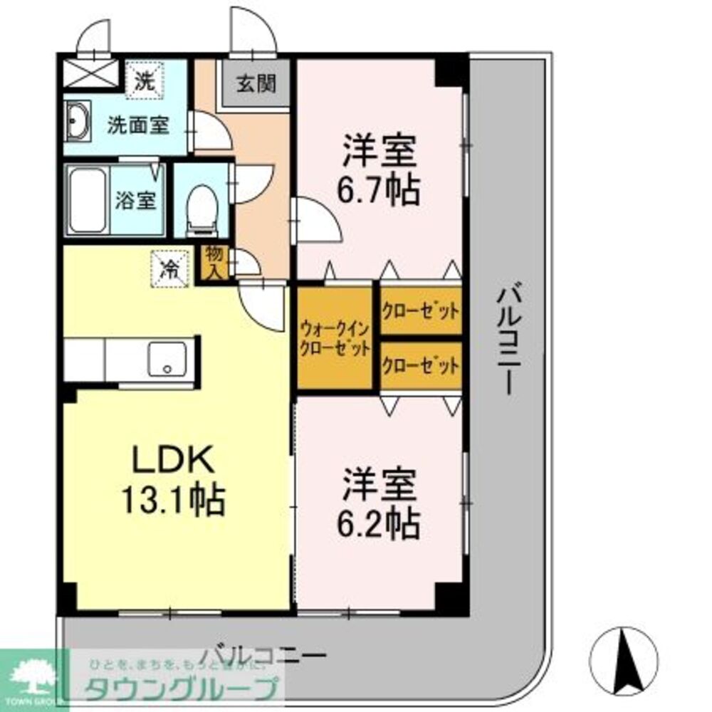 サンモール スクエア 東京都江戸川区東松本1丁目 (12万円／2LDK (洋室6.2 洋室6.7 K13.1)／59.49㎡)｜賃貸物件(賃貸マンション・アパート・一戸建て)の住宅情報・お ...