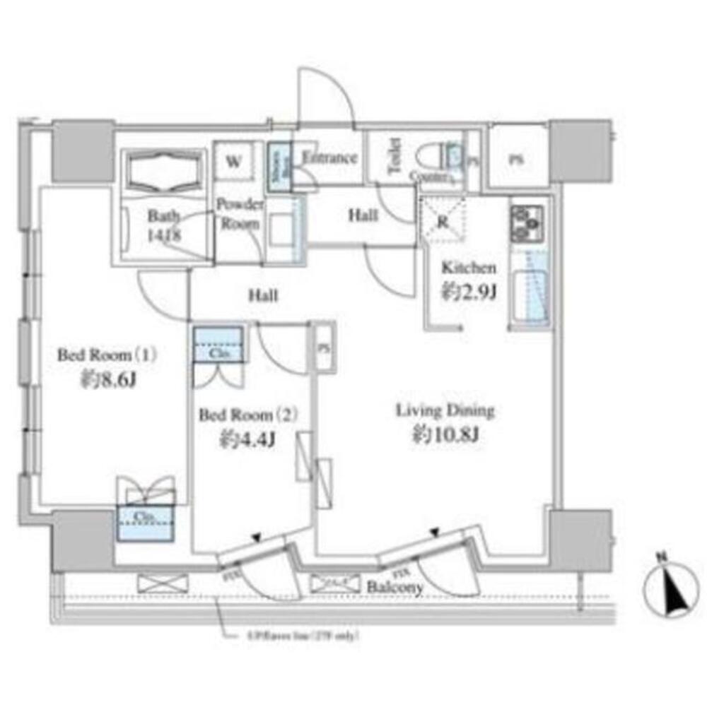 ベルファース芝浦タワー 東京都港区芝浦1丁目 (25.8万円／2LDK／59.82㎡)｜賃貸物件(賃貸マンション・アパート・一戸建て)の住宅情報・お部屋探しならYahoo!不動産