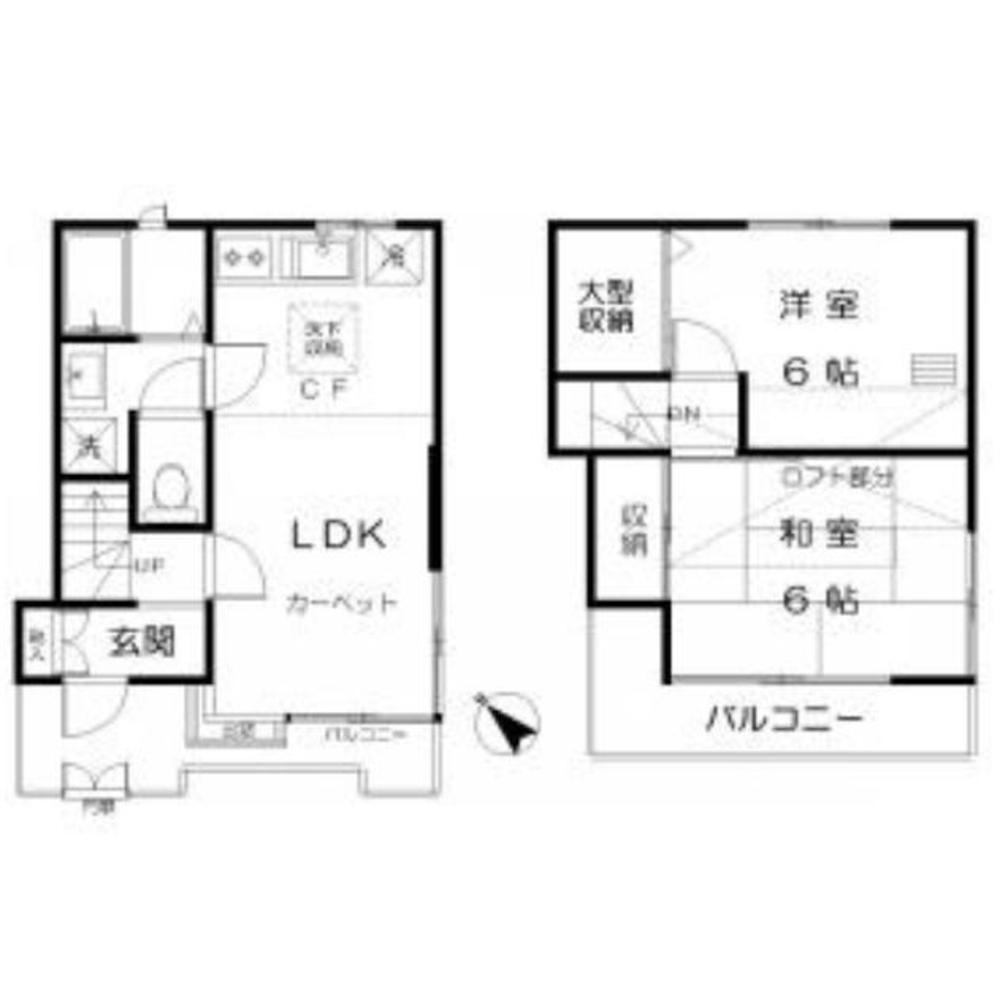 GPハウス 東京都杉並区方南1丁目 (12.8万円／2LDK (洋室6 洋室6 LDK10)／46.8㎡)｜賃貸物件(賃貸マンション・アパート・一戸建て)の住宅情報・お部屋探しならYahoo!不動産
