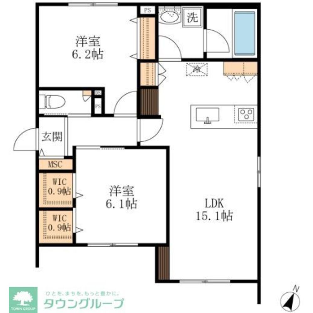 FUJISTAR西山元町 愛知県名古屋市千種区西山元町2丁目 (15.4万円／2LDK (洋室6.2 洋室6.2 LDK15.1)／65.71㎡)｜賃貸物件(賃貸マンション・アパート・一戸建て ...