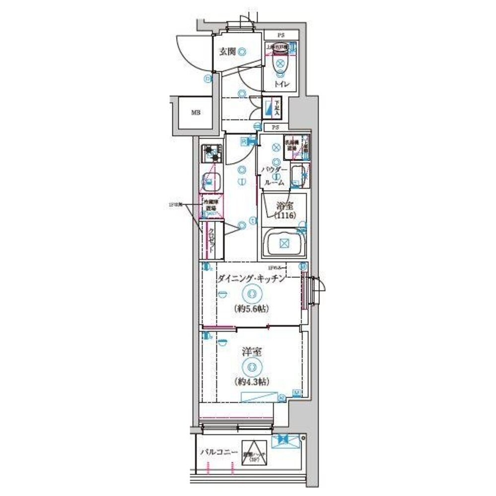 セジョリ高井戸II 東京都杉並区高井戸東4丁目 (10.35万円／1DK (洋室4.3 DK5.6)／27.27㎡)｜賃貸物件(賃貸マンション・アパート・一戸建て)の住宅情報・お部屋探しなら ...