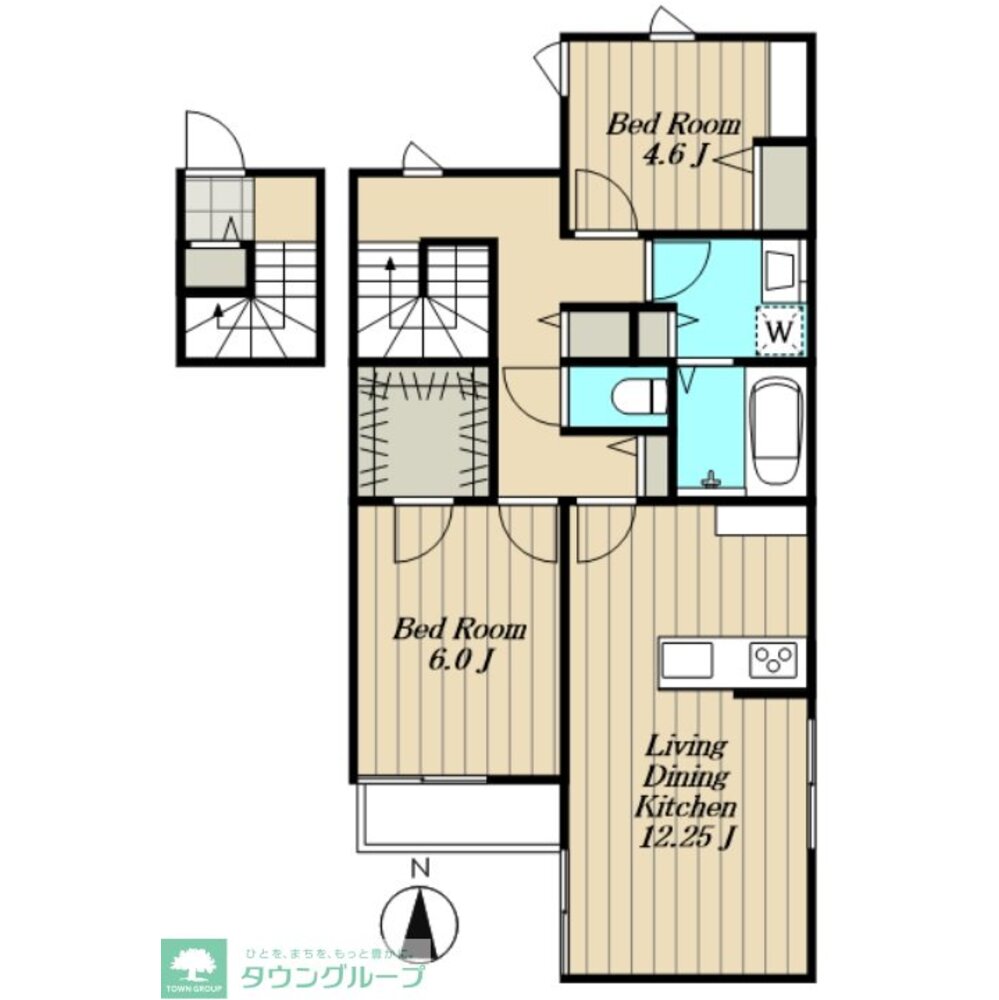ハノーバーハウス 東京都世田谷区新町3丁目 (24.5万円／2LDK (洋室4.6 洋室6 LDK12.2)／67.89㎡)｜賃貸物件(賃貸マンション・アパート・一戸建て)の住宅情報・お ...
