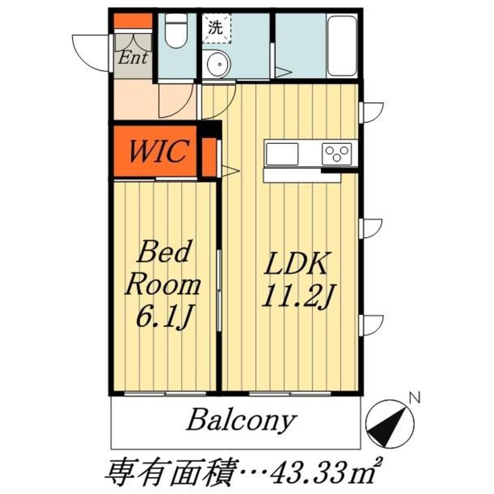 FIRST SCENE II番館 千葉県市川市東大和田2丁目 (9.6万円／1LDK (洋室6.1 LDK11.2)／43.33㎡)｜賃貸物件(賃貸マンション・アパート・一戸建て)の住宅情報 ...