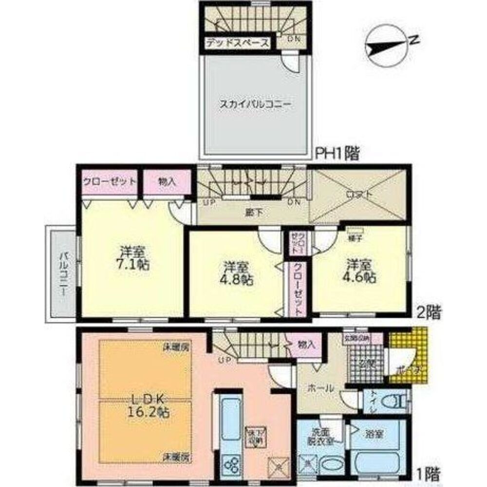 辻堂東海岸4丁目戸建て 神奈川県藤沢市辻堂東海岸4丁目 (24.5万円／3SLDK (洋室4.6 洋室4.8 洋室7.1 LDK16.2)／86.57㎡)｜賃貸物件(賃貸マンション・アパート ...