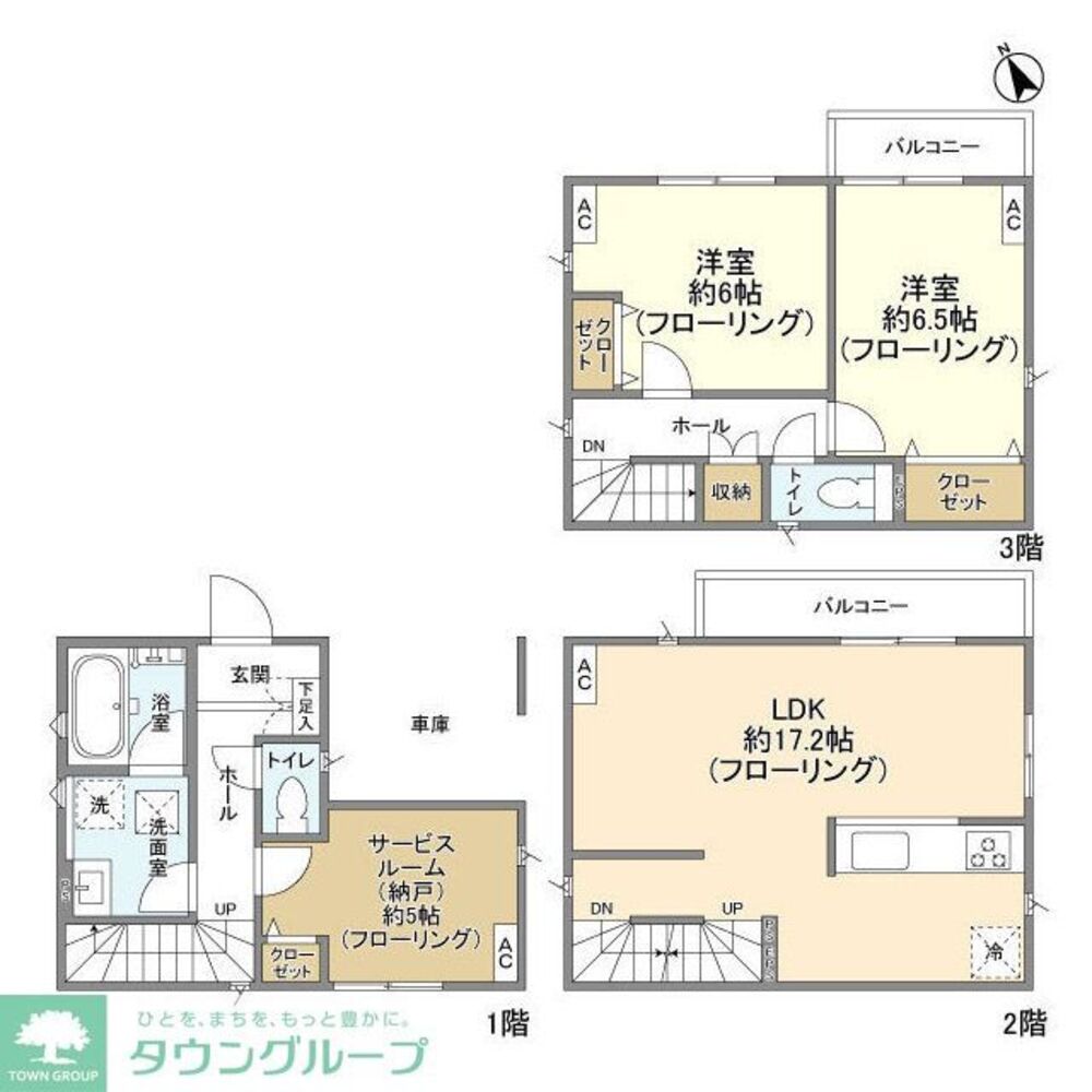 Kolet高田＃07 神奈川県横浜市港北区高田西1丁目 (23.3万円／2SLDK (洋室6 洋室6.5 LDK17.2 納戸5)／85.08㎡)｜賃貸物件(賃貸マンション・アパート・一戸建て ...