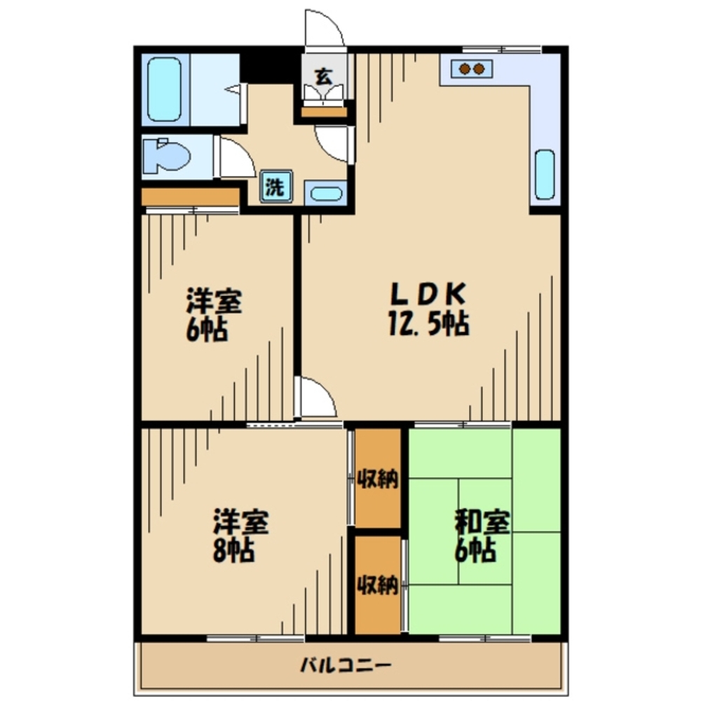 中央本線（JR東日本） 日野駅 地上4階建て 築35年 東京都日野市日野台1丁目 (9万円／3LDK (和室 洋室 洋室 LDK)／72㎡)｜賃貸物件(賃貸マンション・アパート・一戸建て)の ...