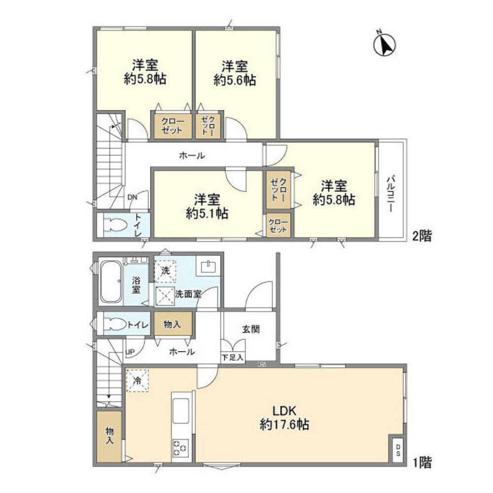 Kolet実籾＃05 千葉県習志野市東習志野5丁目 (17.1万円／4LDK (洋室5.1 洋室5.6 洋室5.8 洋室5.8 他)／100.19㎡)｜賃貸物件(賃貸マンション・アパート・一戸 ...