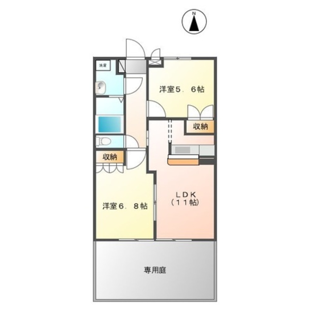クリスタルKII 福島県双葉郡浪江町大字幾世橋字知命寺 (6.1万円／2LDK (洋室5.6 洋室6.9 LDK10)／54.54㎡)｜賃貸物件(賃貸マンション・アパート・一戸建て)の住宅情報 ...
